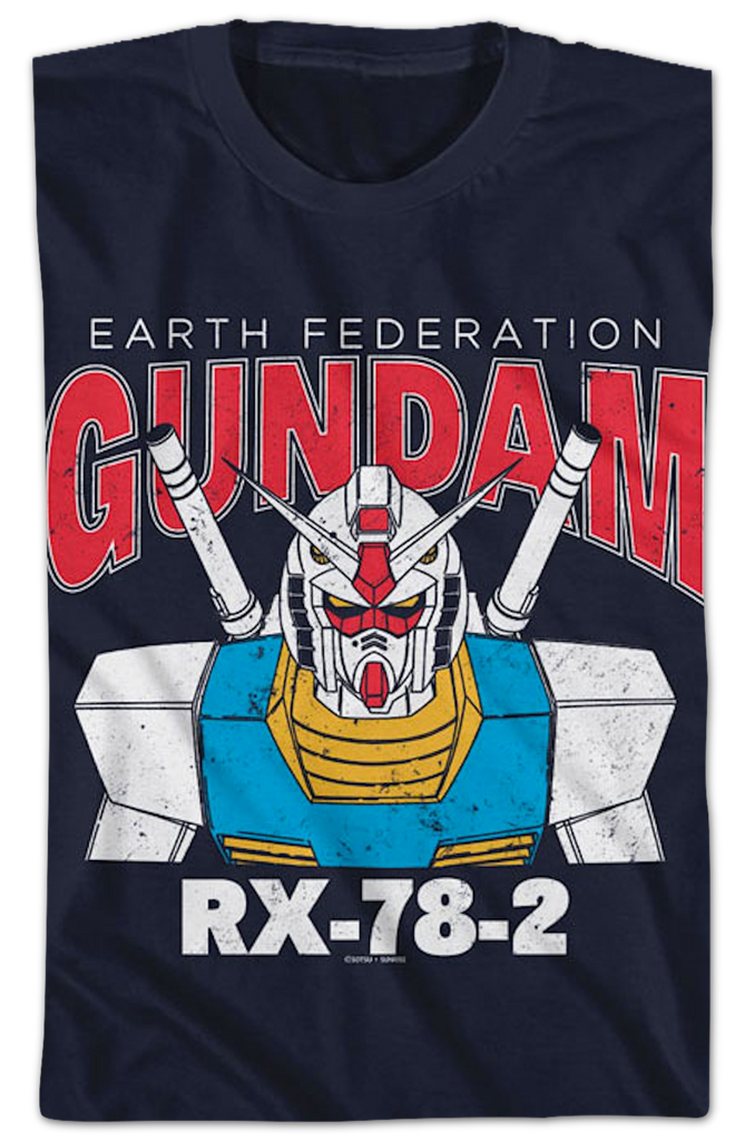 Youth Blue Earth Federation Gundam Shirt