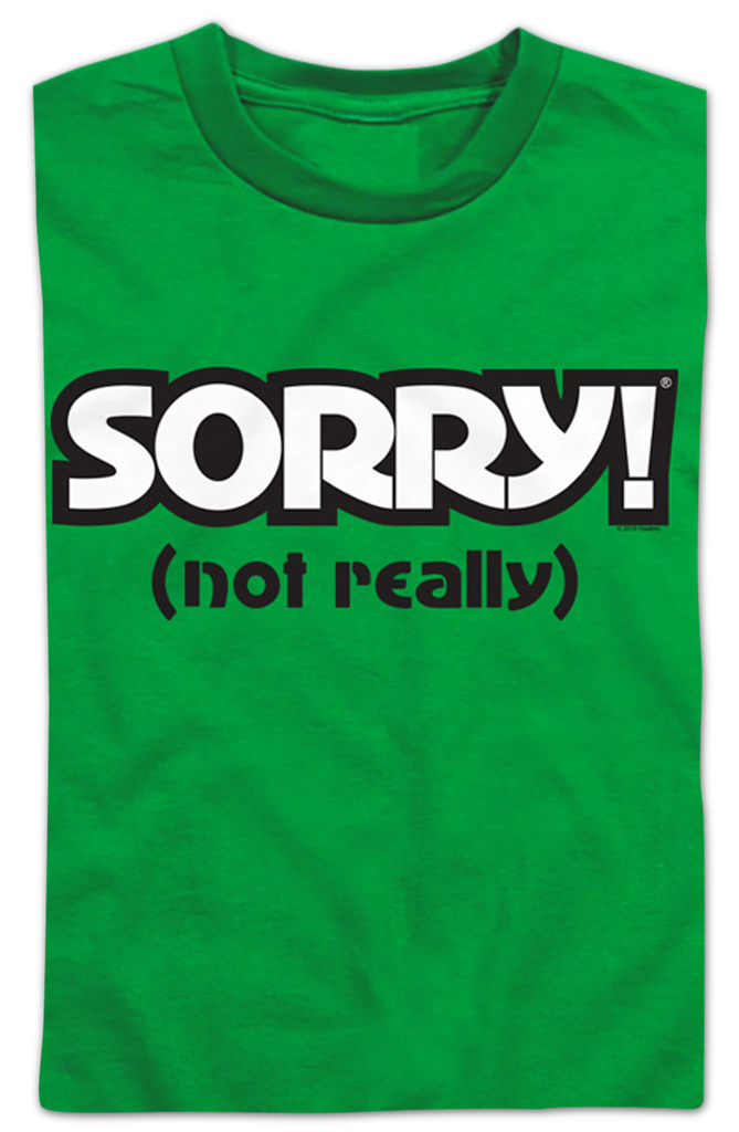 Youth Green Sorry Shirt