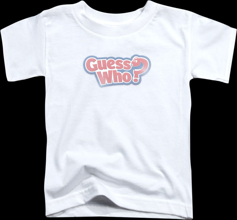 Youth Guess Who Shirt Hasbro Licensed