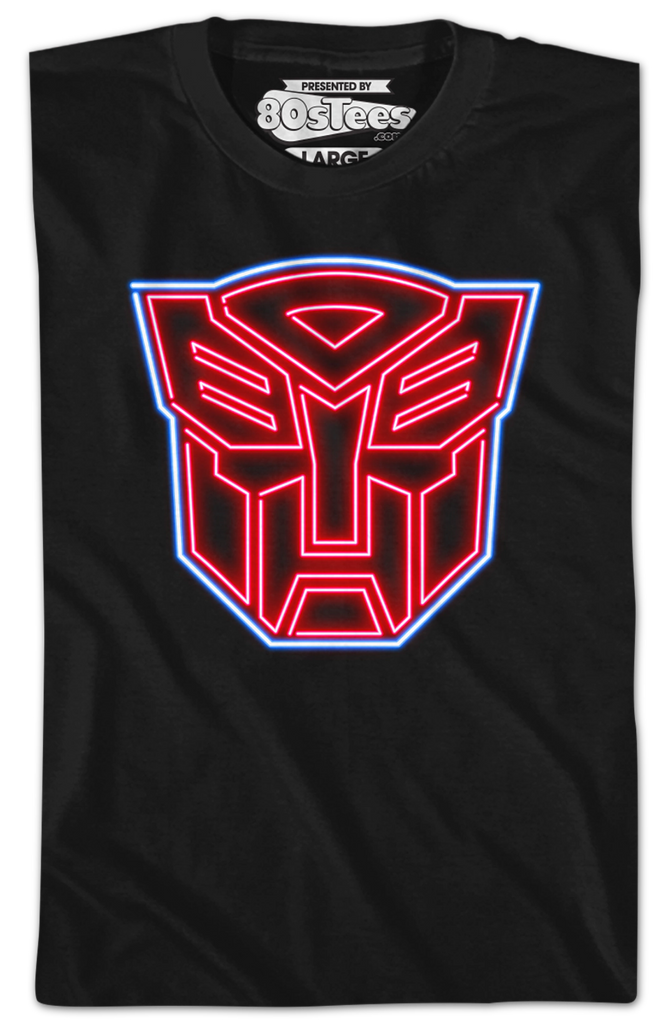 Youth Neon Autobots Logo Transformers Shirt