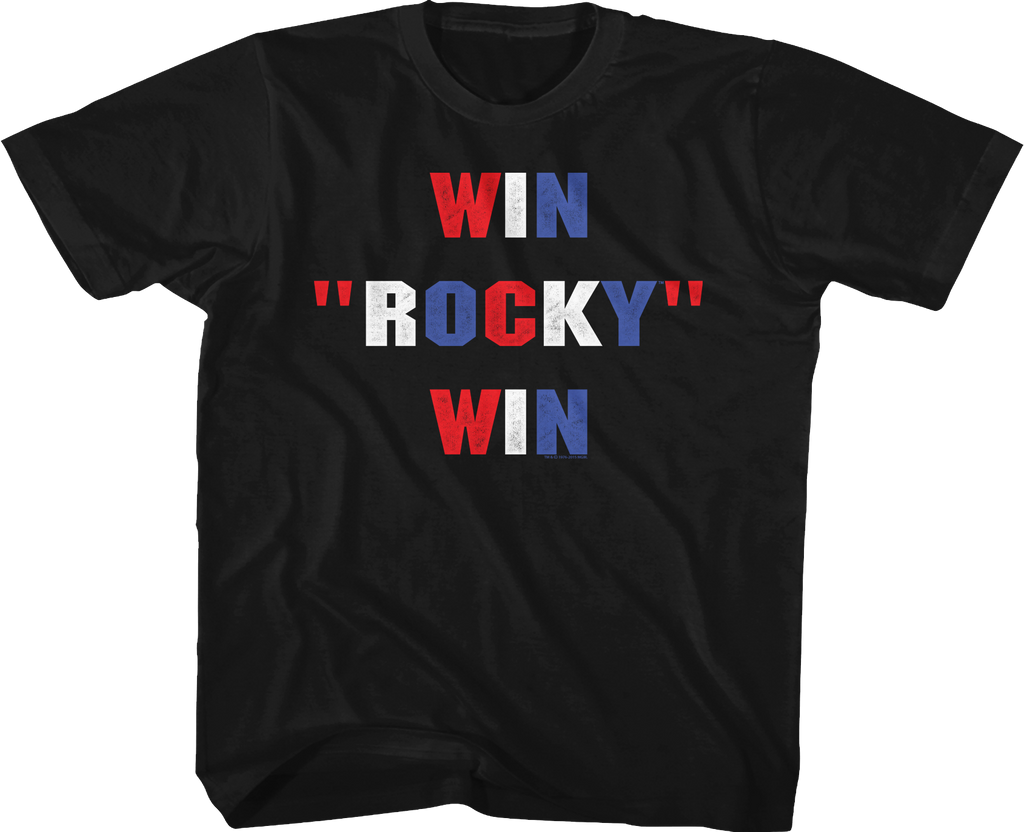 Youth Win Rocky Win Shirt Licensed