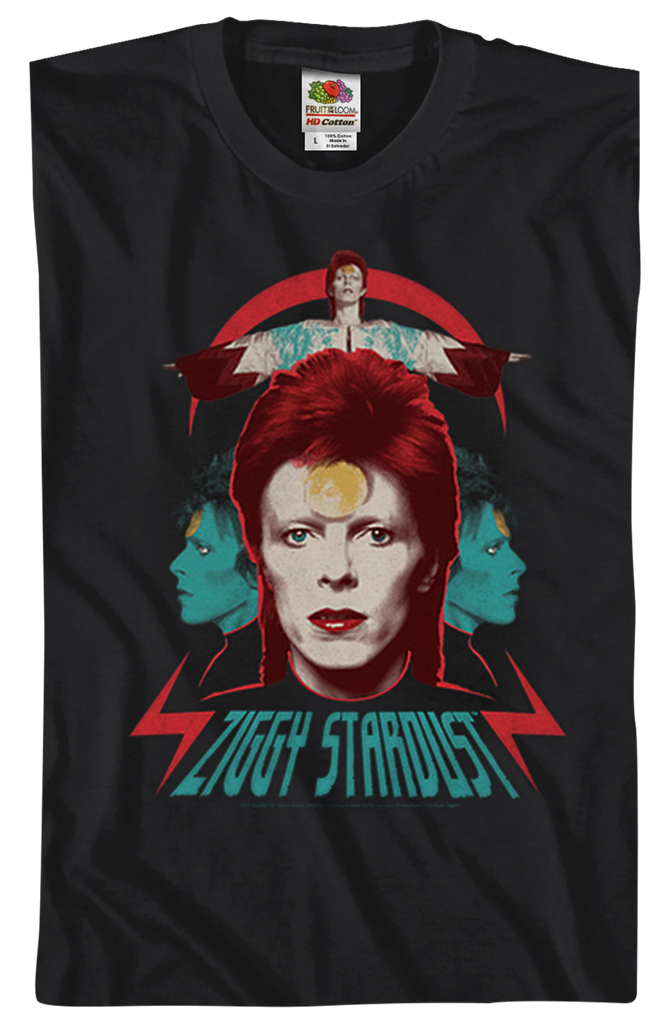 Ziggy Stardust T-Shirt Officially Licensed David Bowie Men's T-shirt