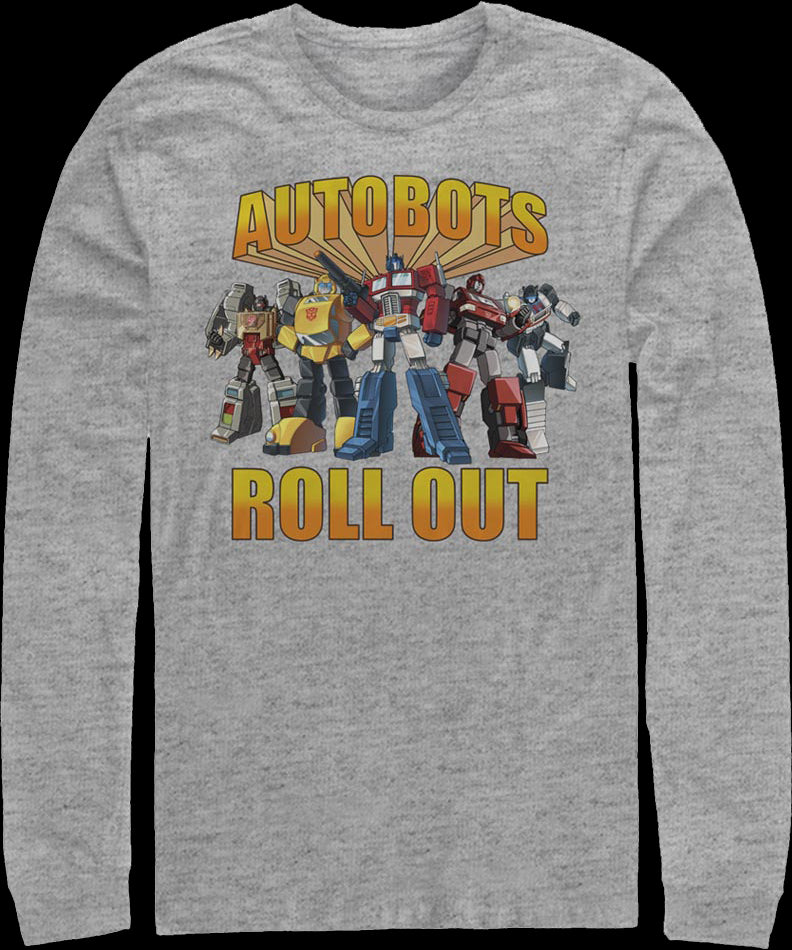 Autobots Roll Out Transformers Long Sleeve Shirt