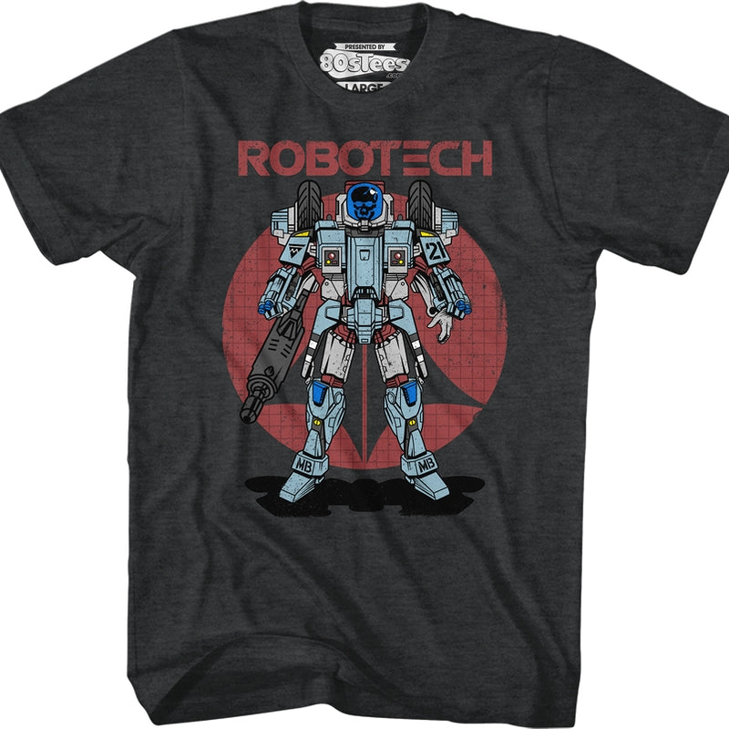 Black Armored Cyclone Robotech T-Shirt: Robotech Mens T-Shirt