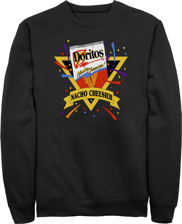 Black Nacho Cheesier Celebration Doritos Sweatshirt