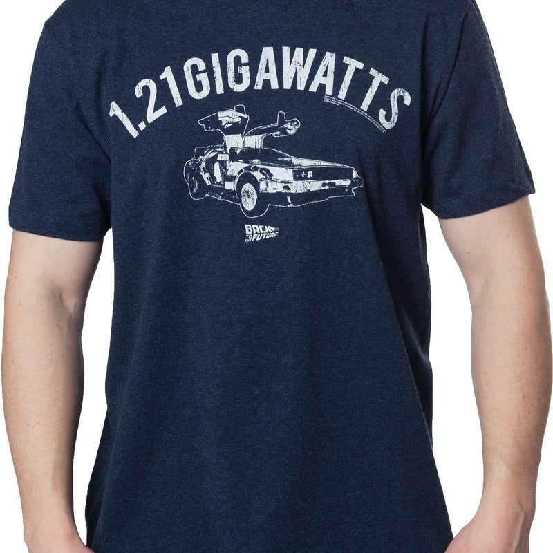 Blue 1.21 Gigawatts T-Shirt: Back To The Future Mens T-shirt
