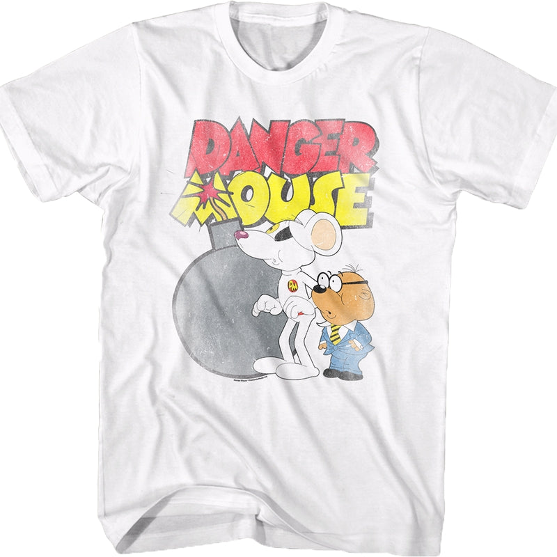 Bomb Danger Mouse T-Shirt: Danger Mouse Mens T-Shirt