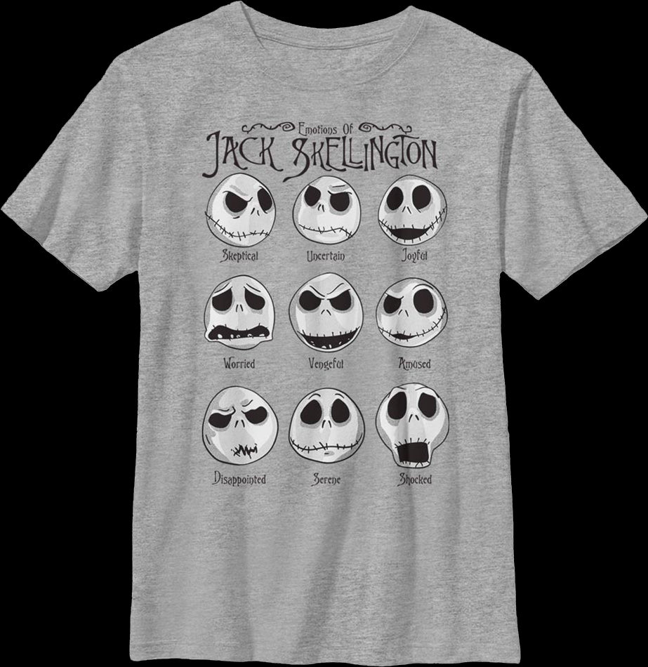 Boys Youth Emotions Nightmare Before Christmas Shirt