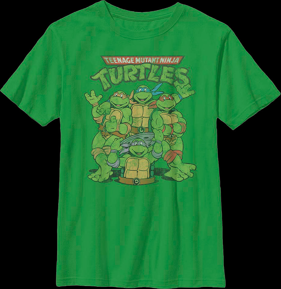 Boys Youth Teenage Mutant Ninja Turtles Shirt
