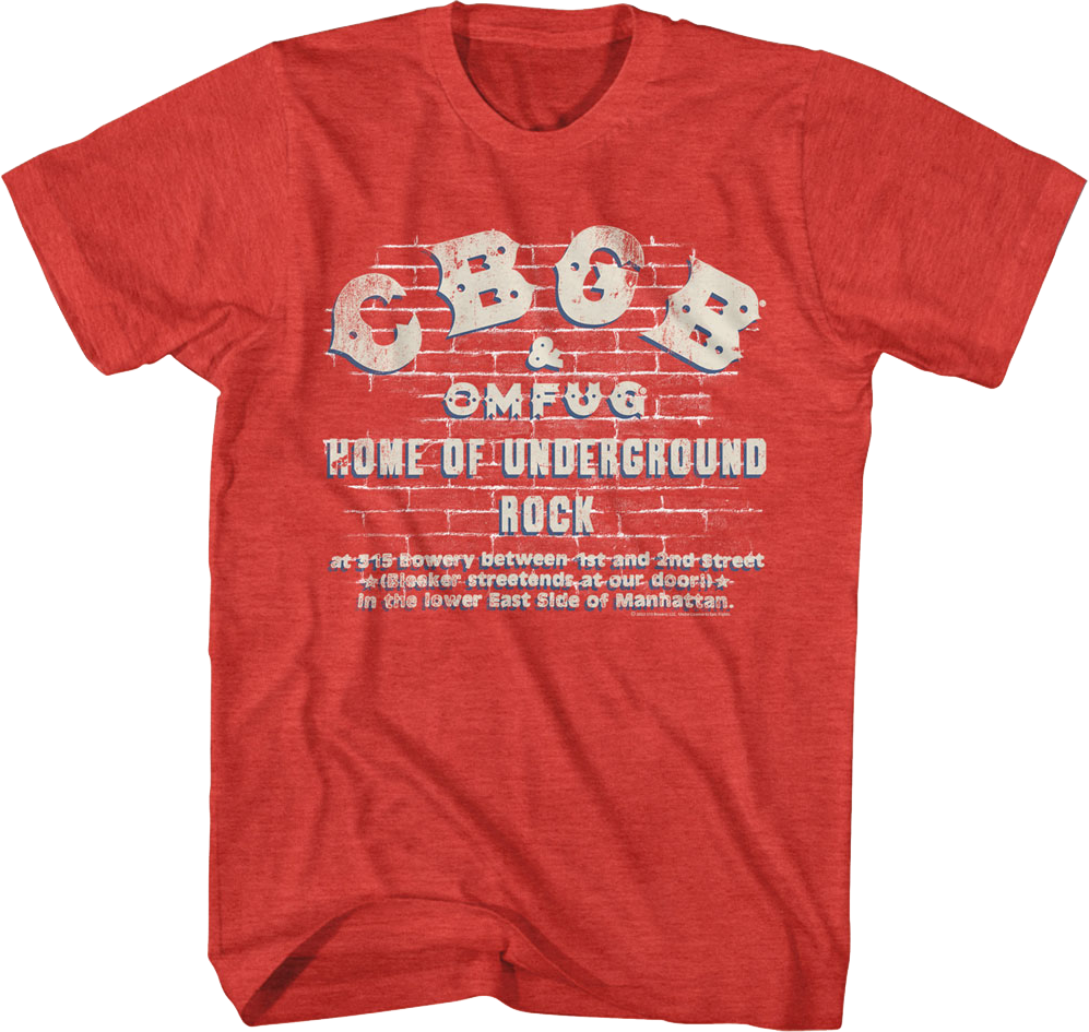 Brick Wall CBGB T-Shirt