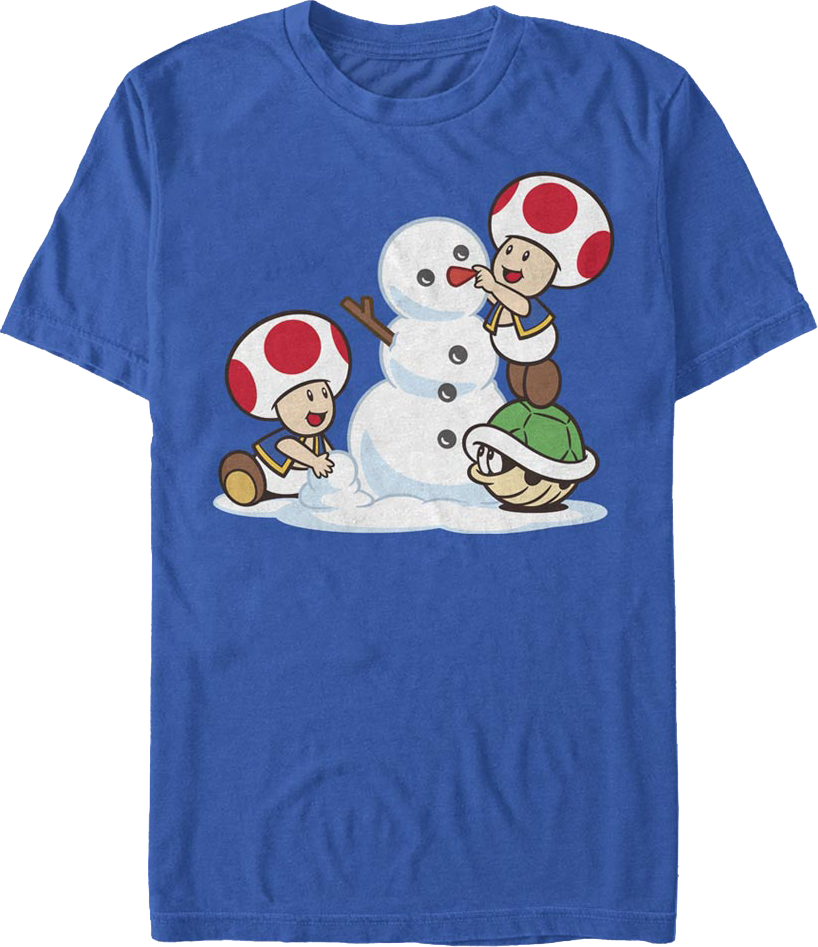 Building A Snowman Super Mario Bros. T-Shirt