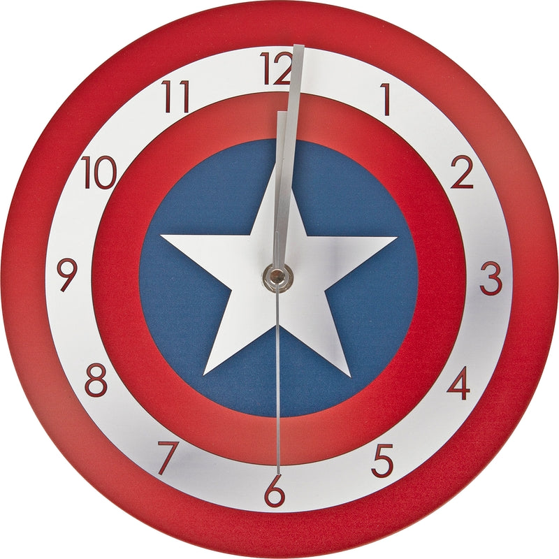 Captain America Shield Marvel Comics Wall Clock