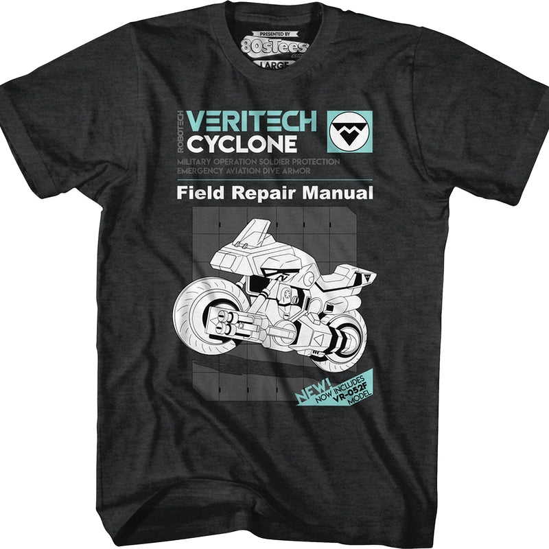 Cyclone Field Repair Manual Robotech T-Shirt