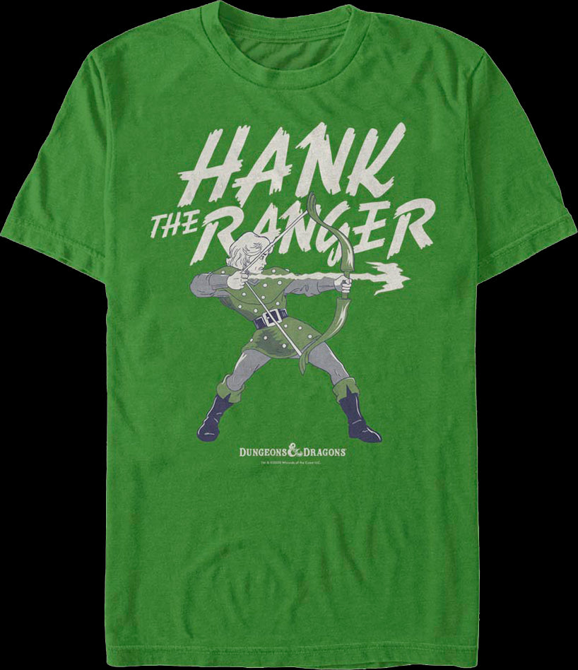 Hank The Ranger Action Pose Dungeons & Dragons T-Shirt
