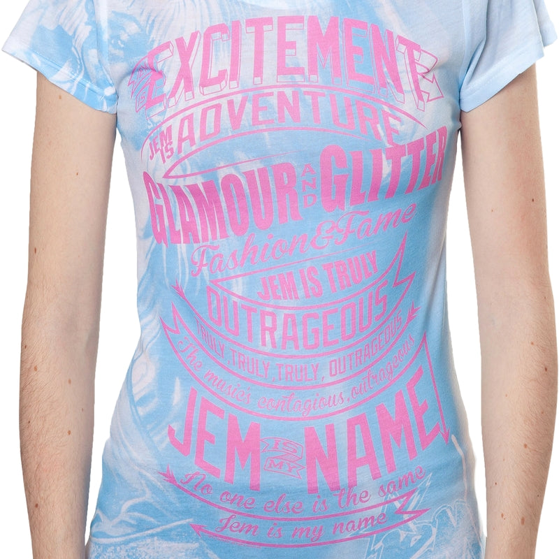 Jem Theme Song Sublimation Shirt: Jem Juniors T-Shirt