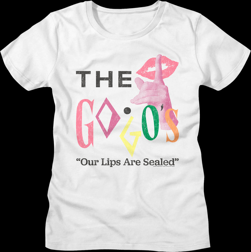 Womens Our Lips Are Sealed Go-Go's Shirt