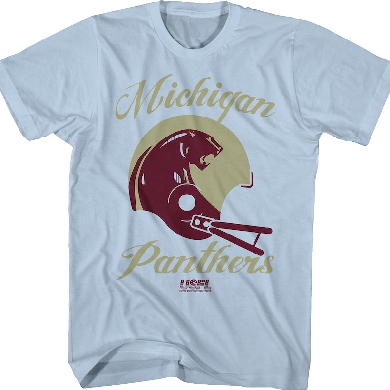 Blue Michigan Panthers USFL T-Shirt