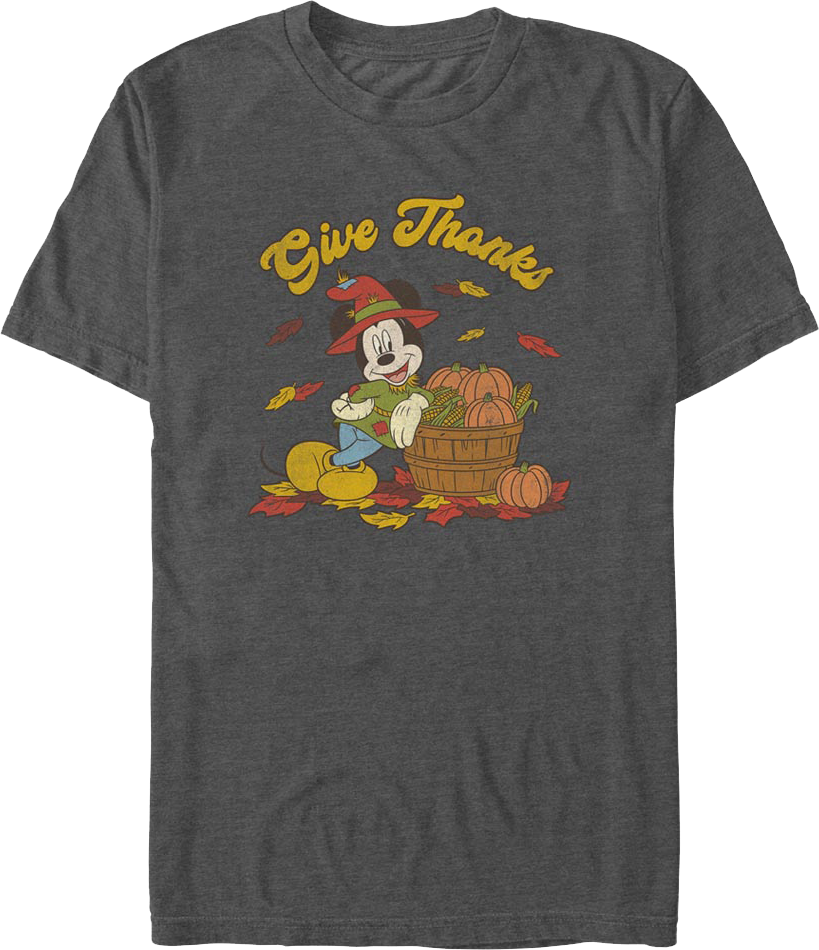 Mickey Mouse Give Thanks Disney T-Shirt