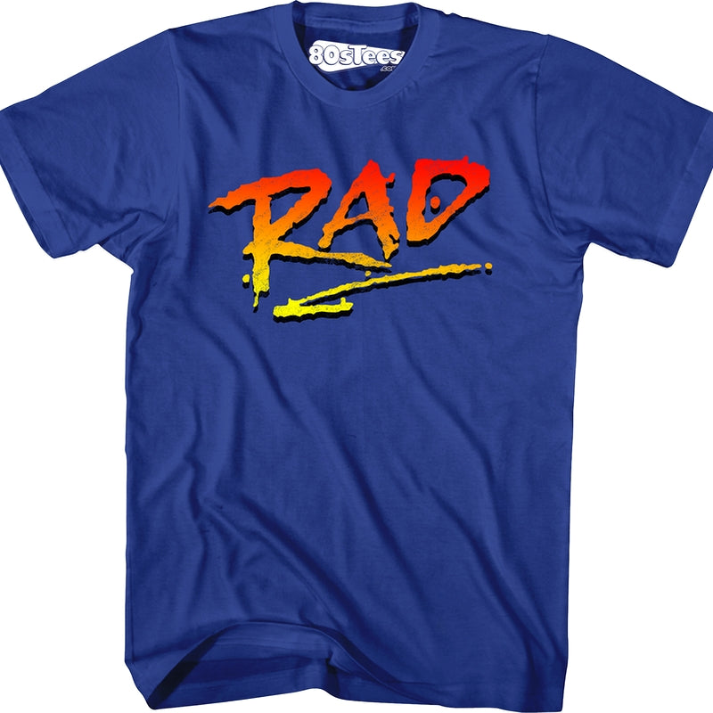 Movie Logo Rad T-Shirt: 80s BMX Movie Rad Mens T-Shirt