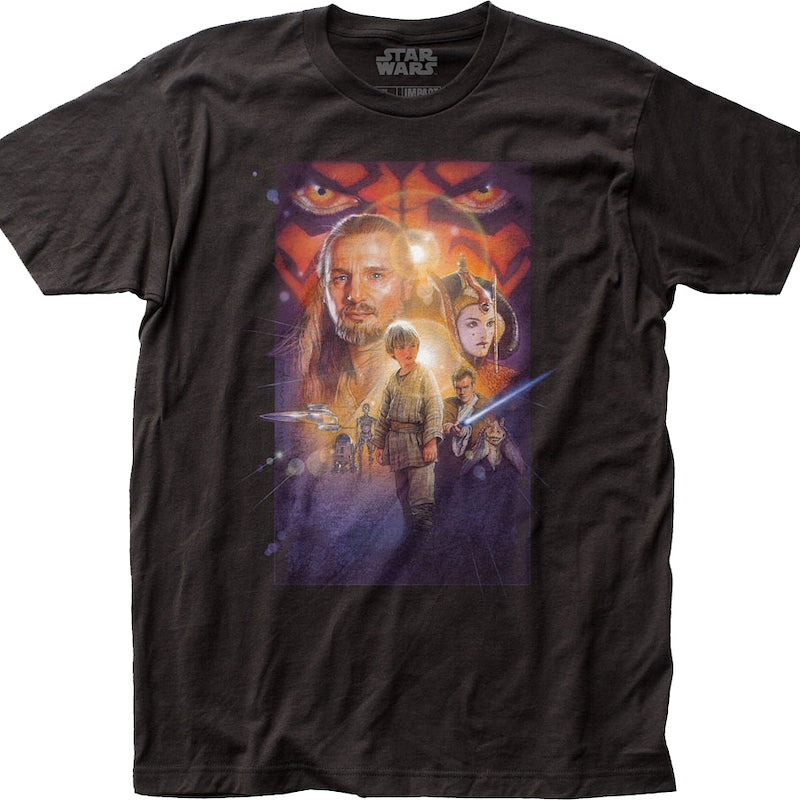 Phantom Menace Poster Star Wars T-Shirt