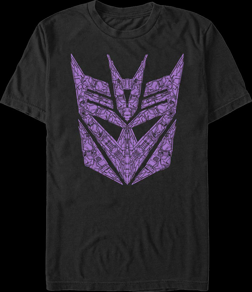 Purple Mechanical Decepticons Logo Transformers T-Shirt