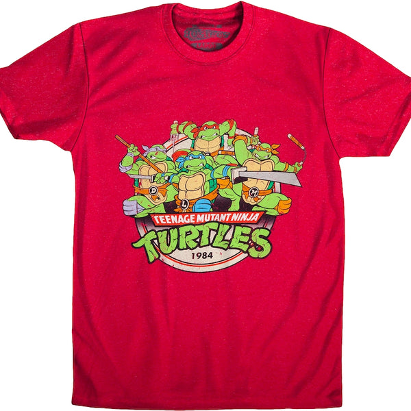 Red Ninja Turtles T-Shirt: Teenage Mutant Ninja Turtes Mens T-Shirt