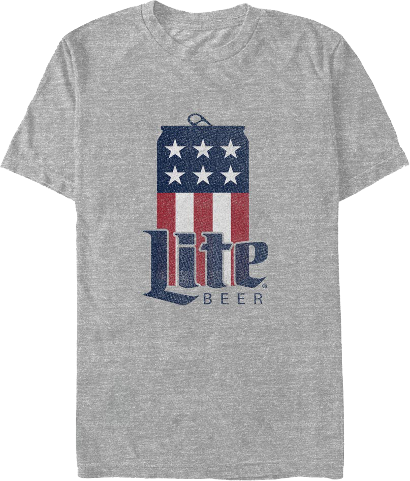 Red White Blue Can Miller Lite T-Shirt