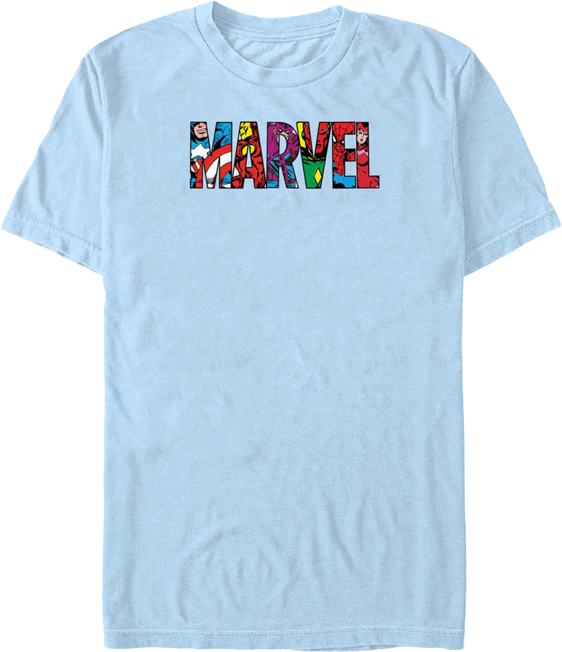 Superheroes Logo Marvel Comics T-Shirt