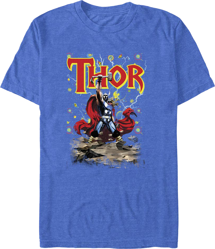 Thor Space Pose Marvel Comics T-Shirt