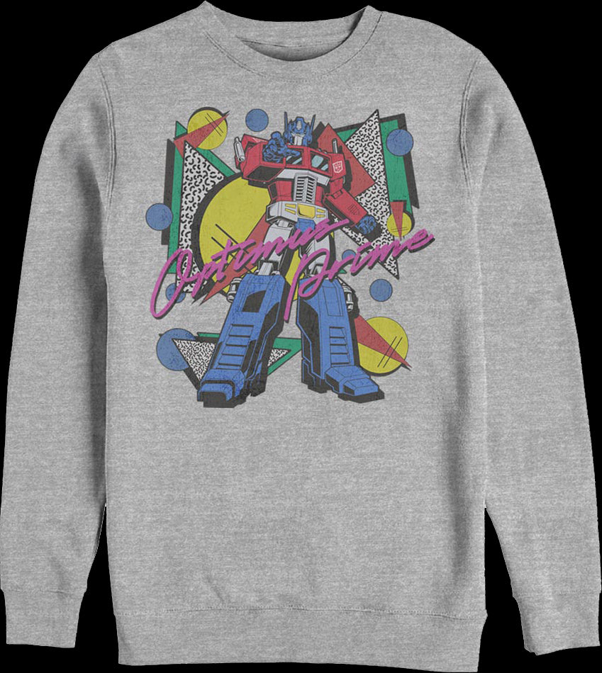 Totally Rad Optimus Prime Transformers Sweatshirt