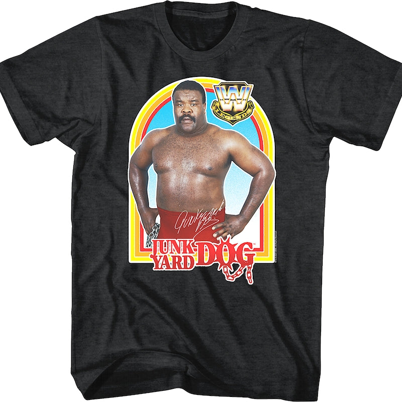 Vintage Autographed Junk Yard Dog T-Shirt